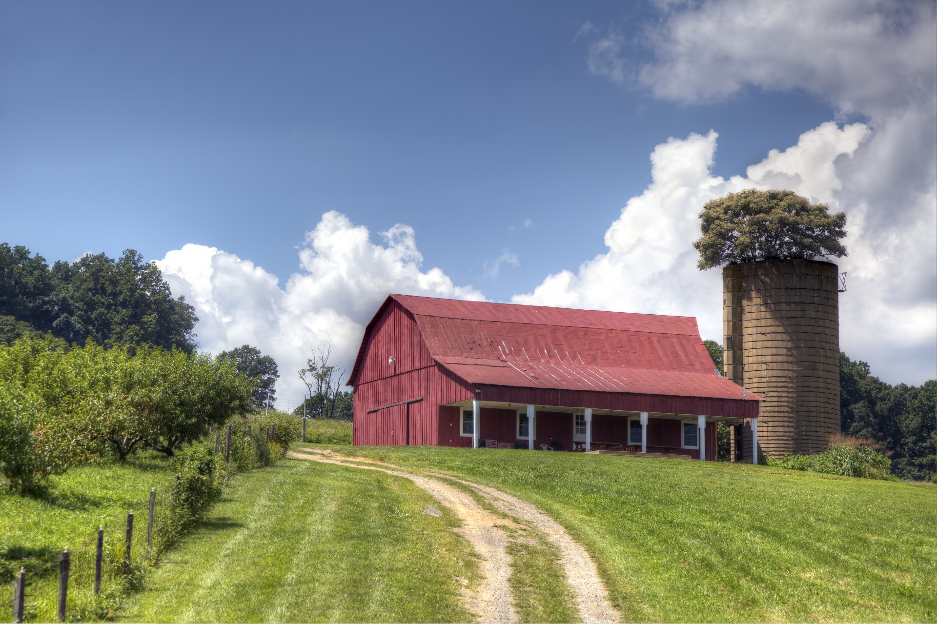 red barn