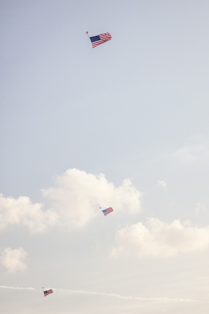 Flying American Flags