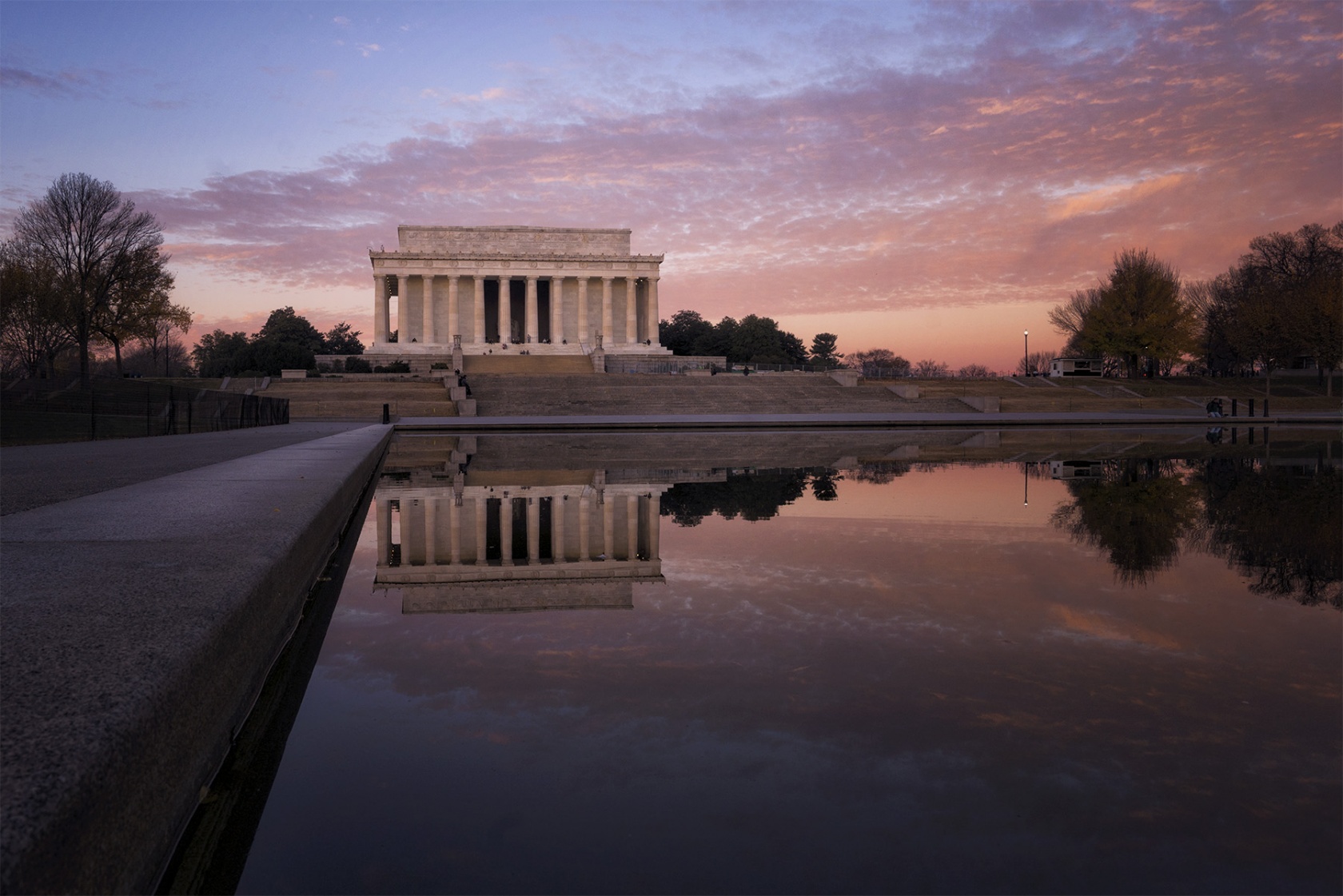 Sunrise at the Reflecting Pool