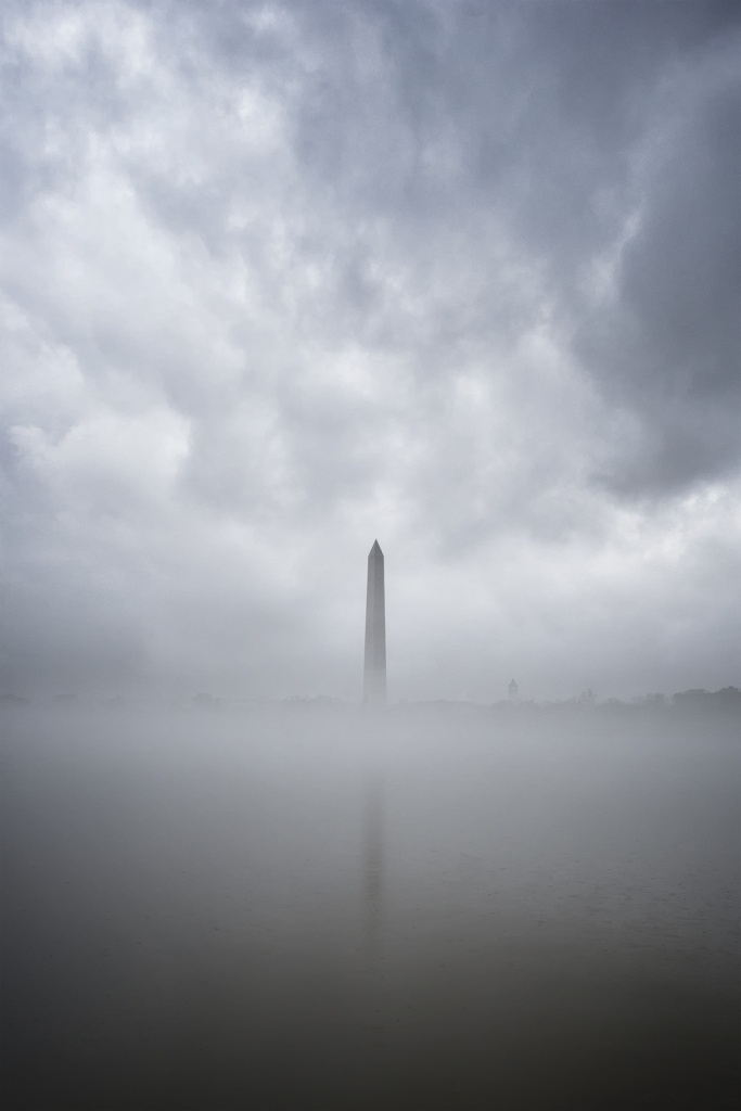 Washington Monument Fog DC