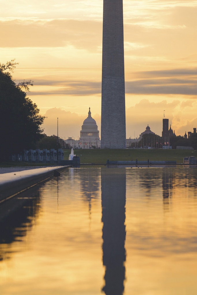 Capitol Reflection in Reflecting Pool